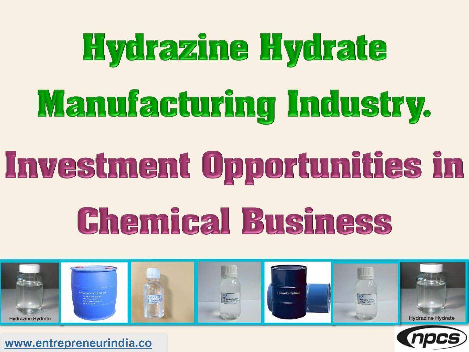 Hydrazine Hydrate Manufacturing Industry Plan